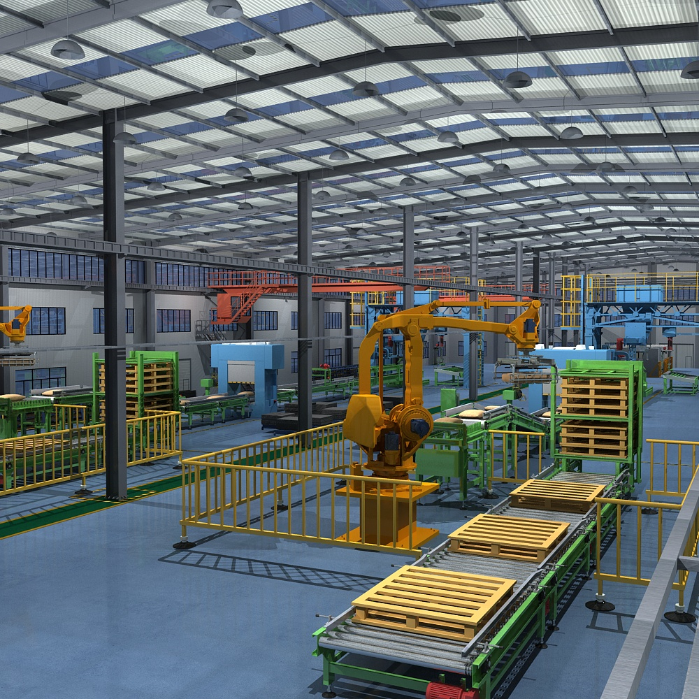 3D model factory interior scene equipment - TurboSquid 1391397