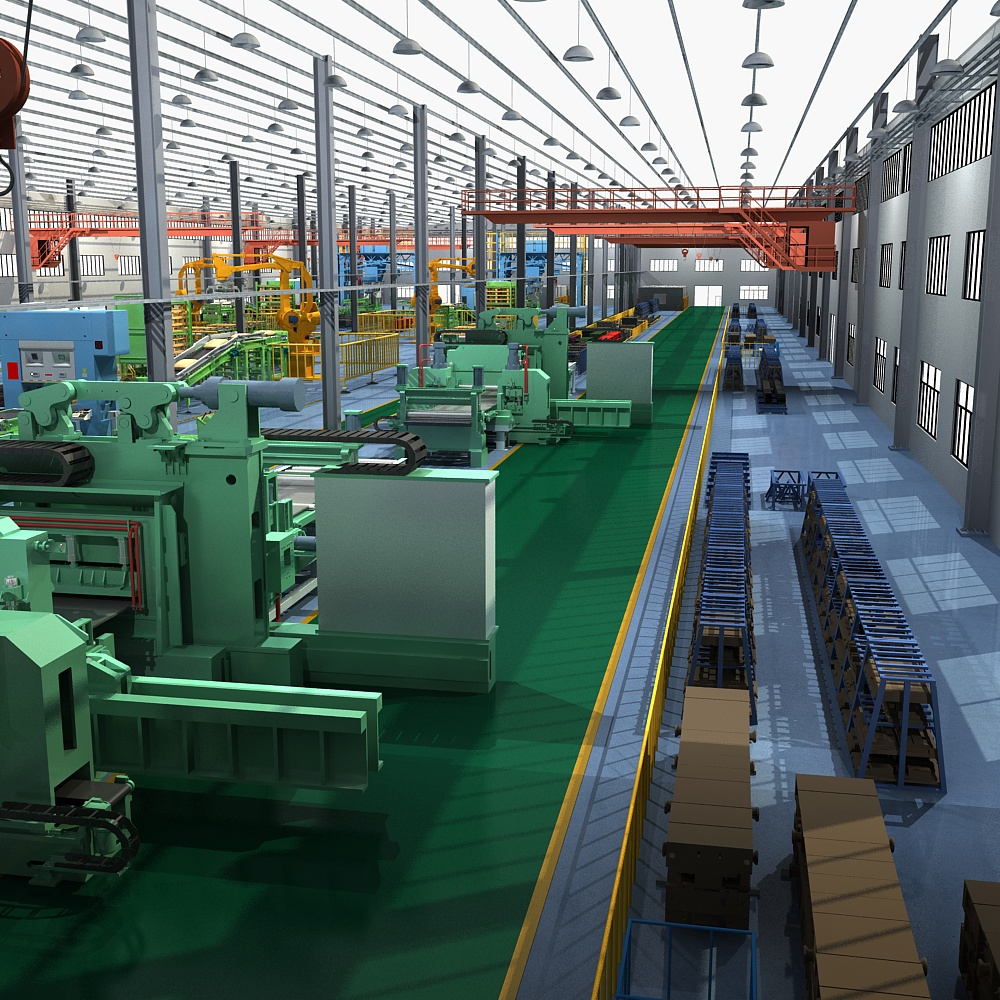 3D model factory interior scene equipment - TurboSquid 1391397