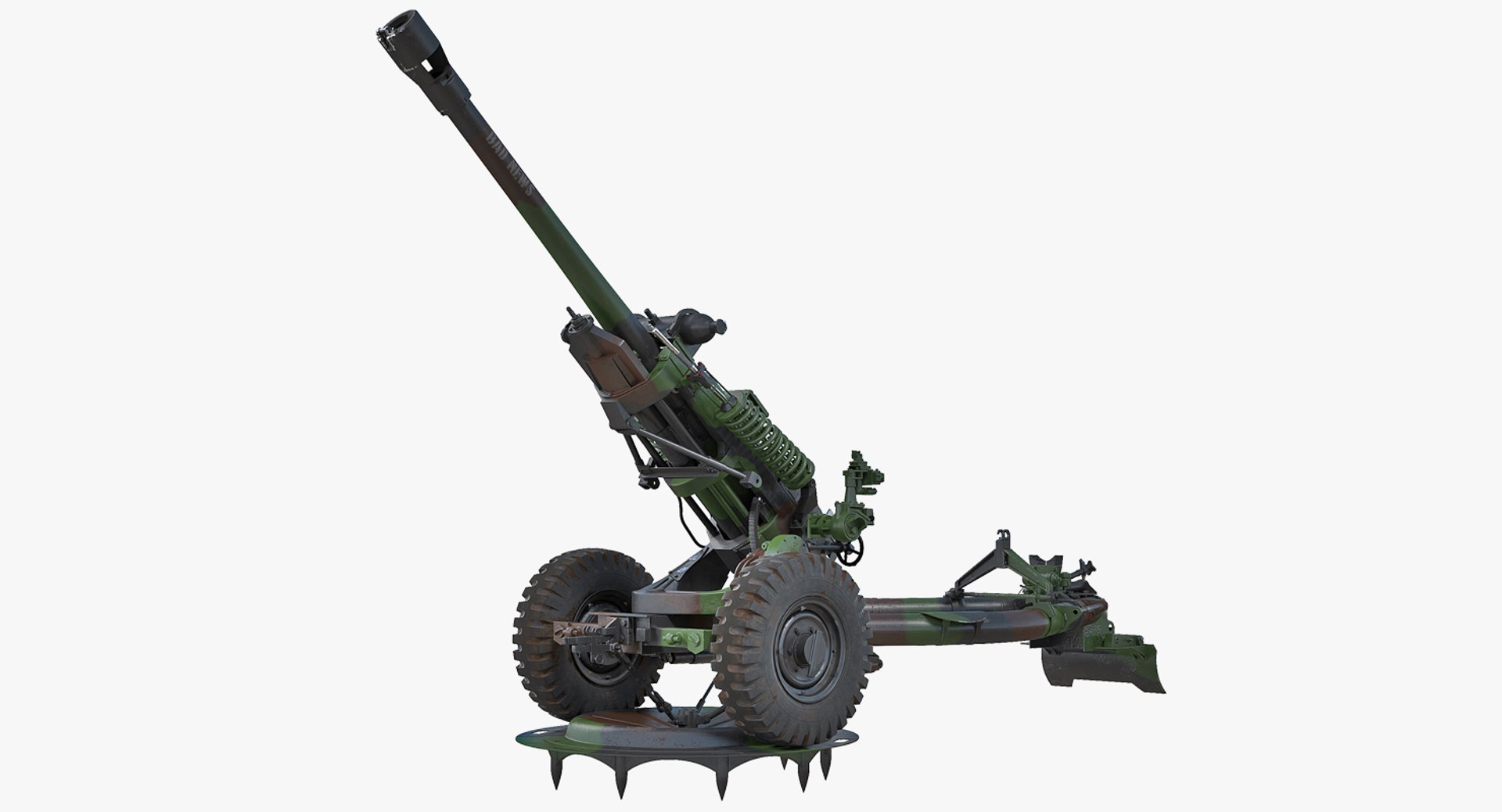 Field Artillery M119a1 Howitzer 3D Model - TurboSquid 1342295