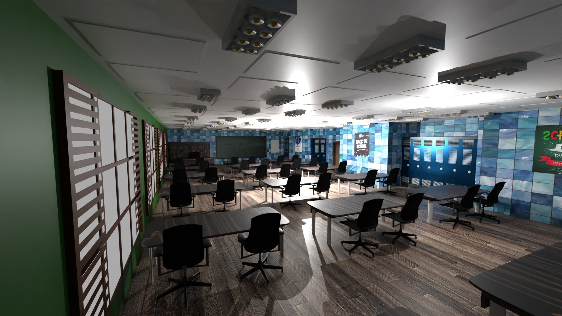 School Class Interior 3D - TurboSquid 2178861