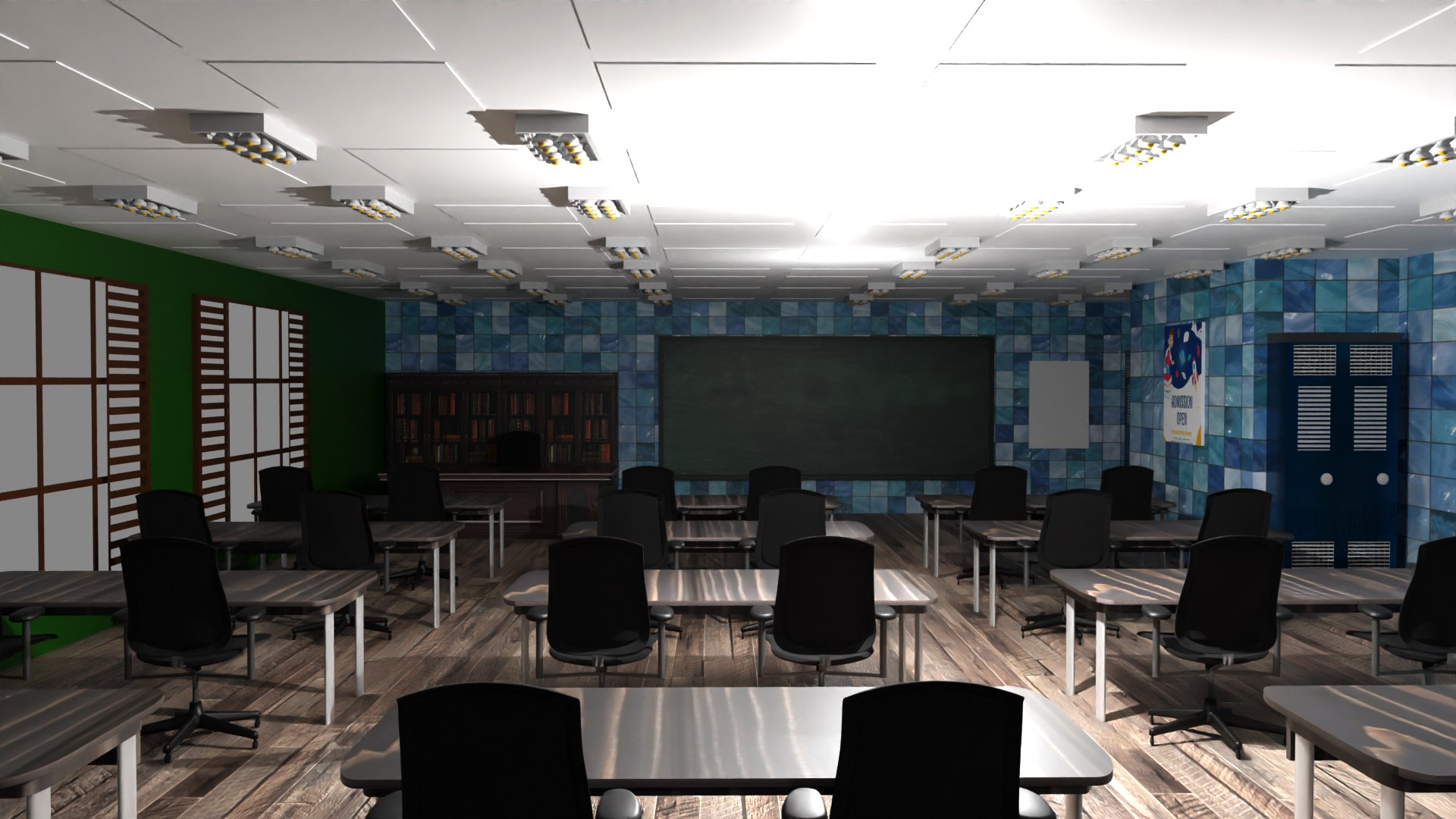 School Class Interior 3D - TurboSquid 2178861
