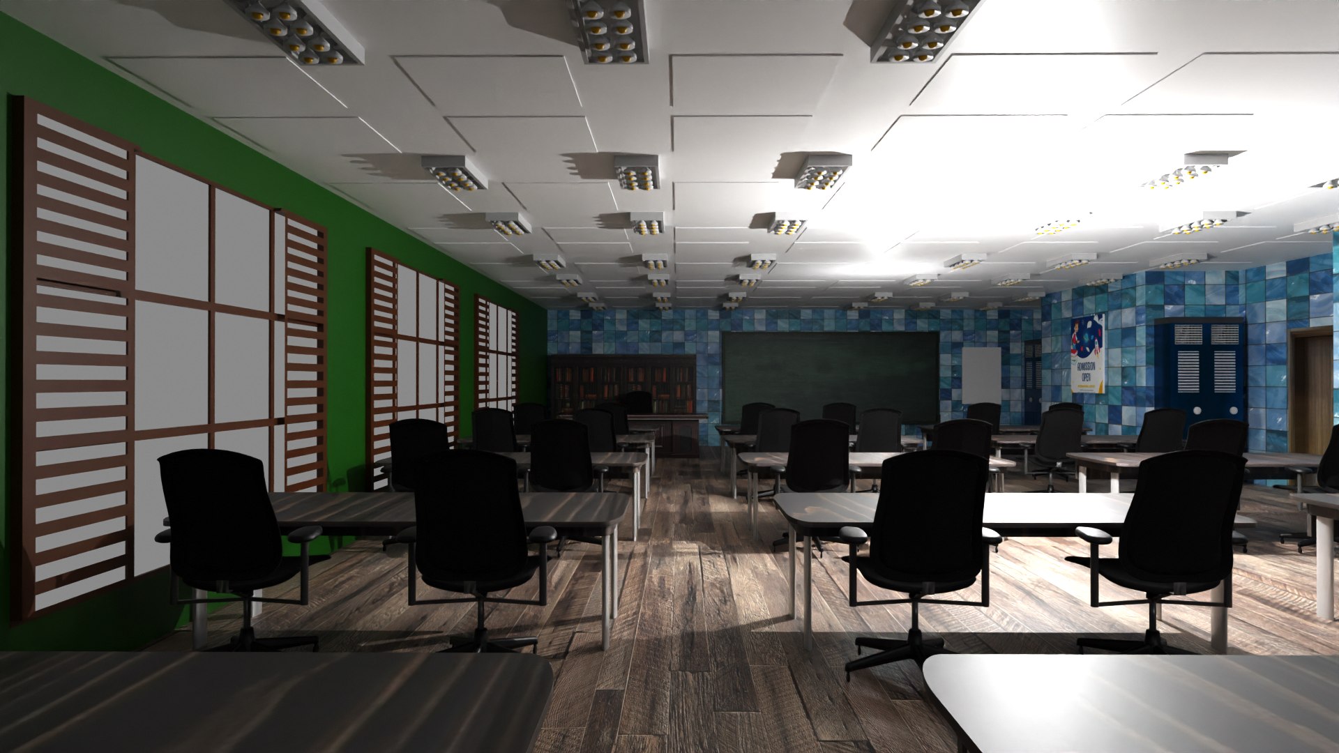 School Class Interior 3D - TurboSquid 2178861