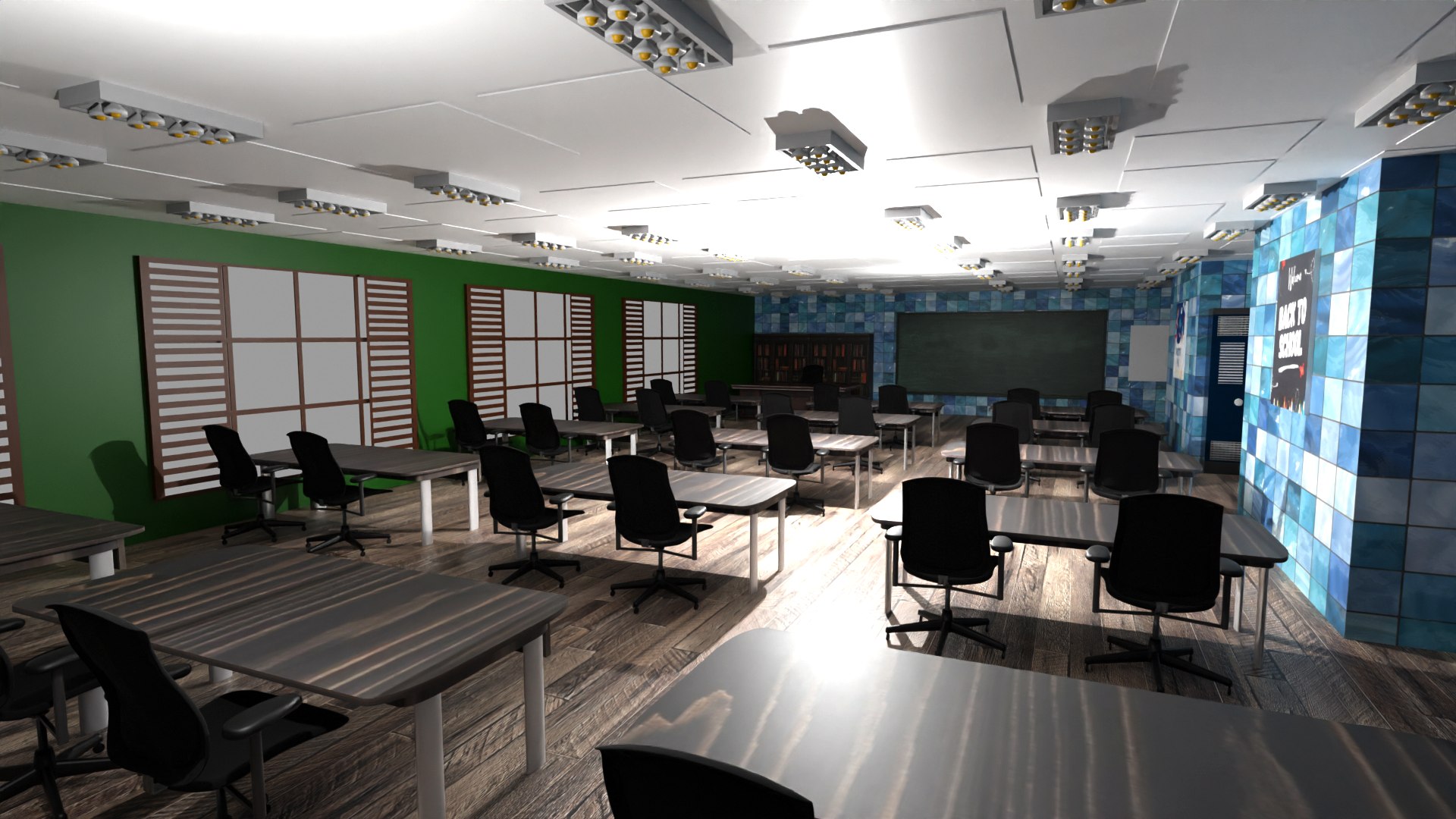 School Class Interior 3D - TurboSquid 2178861