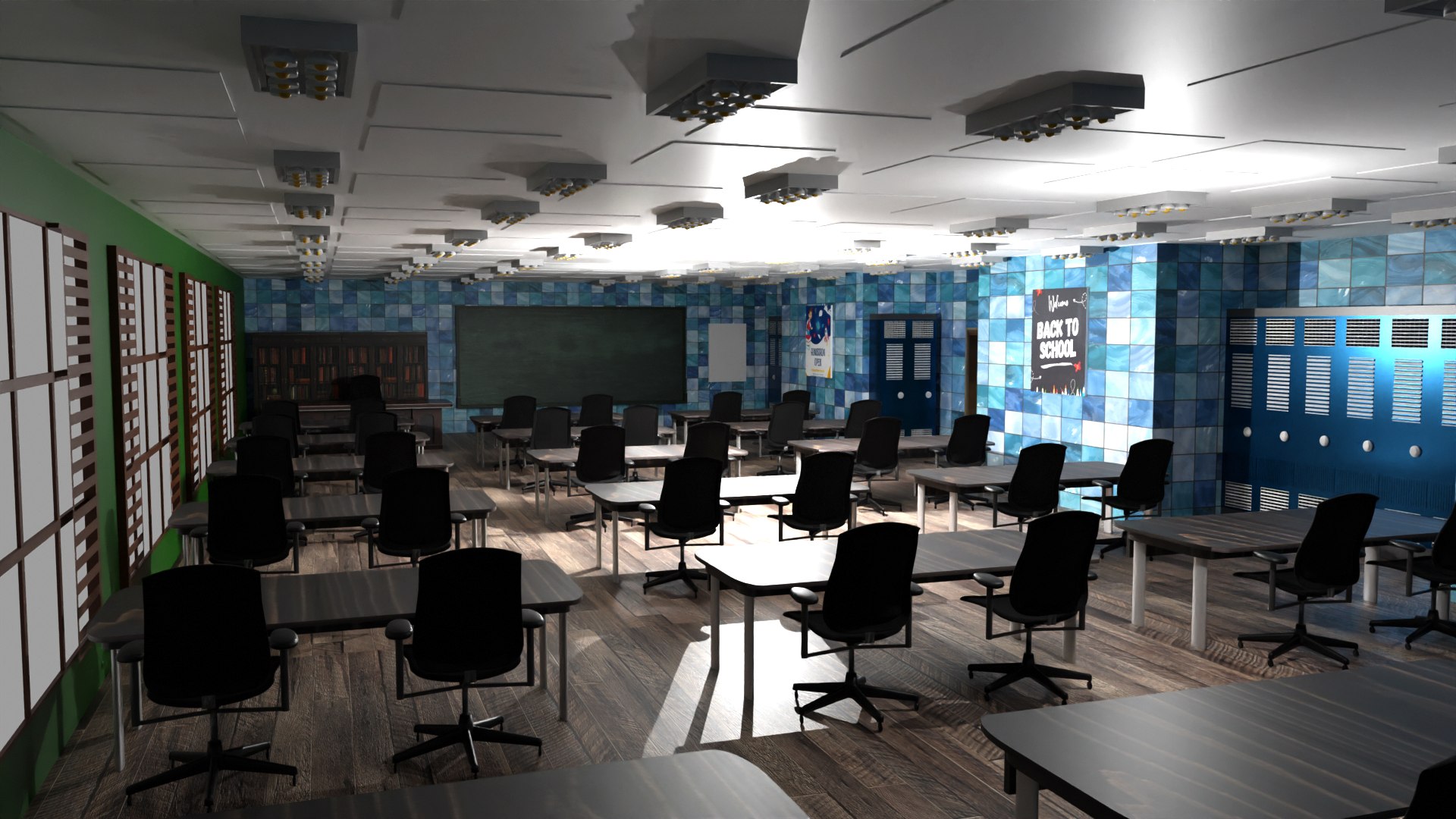 School Class Interior 3D - TurboSquid 2178861