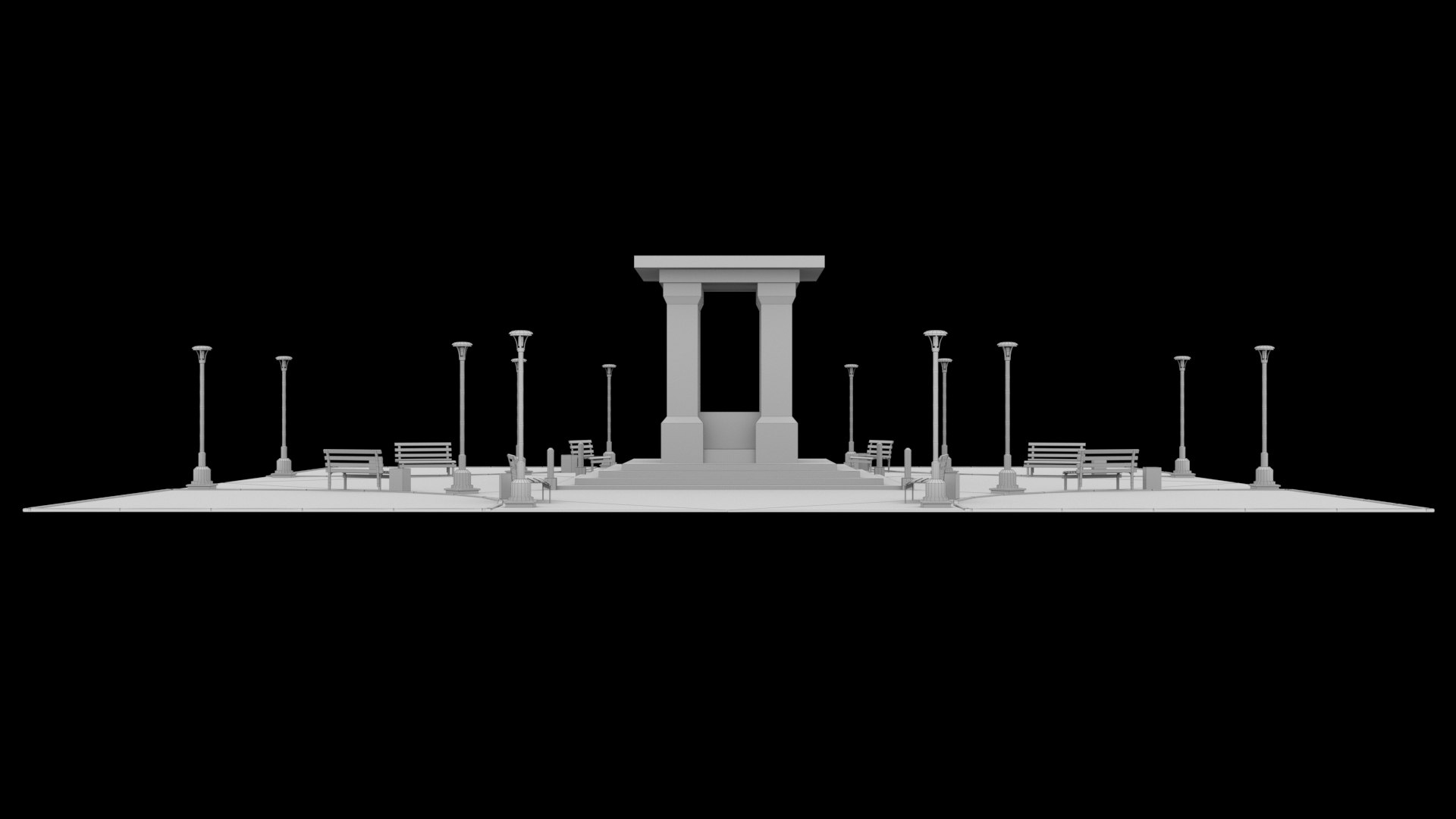 3D Memorial Model - TurboSquid 2142278