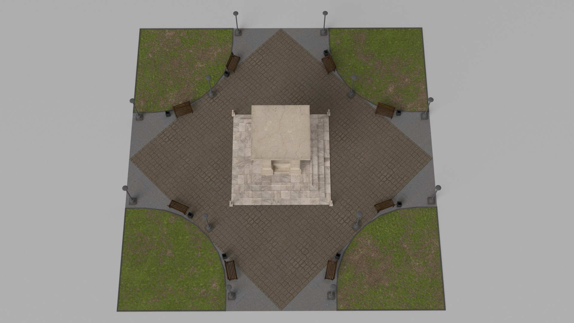 3D Memorial Model - TurboSquid 2142278