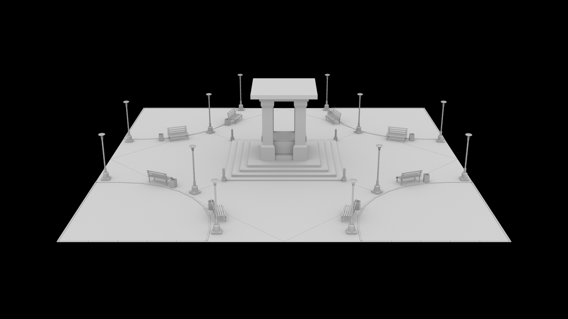 3D Memorial Model - TurboSquid 2142278