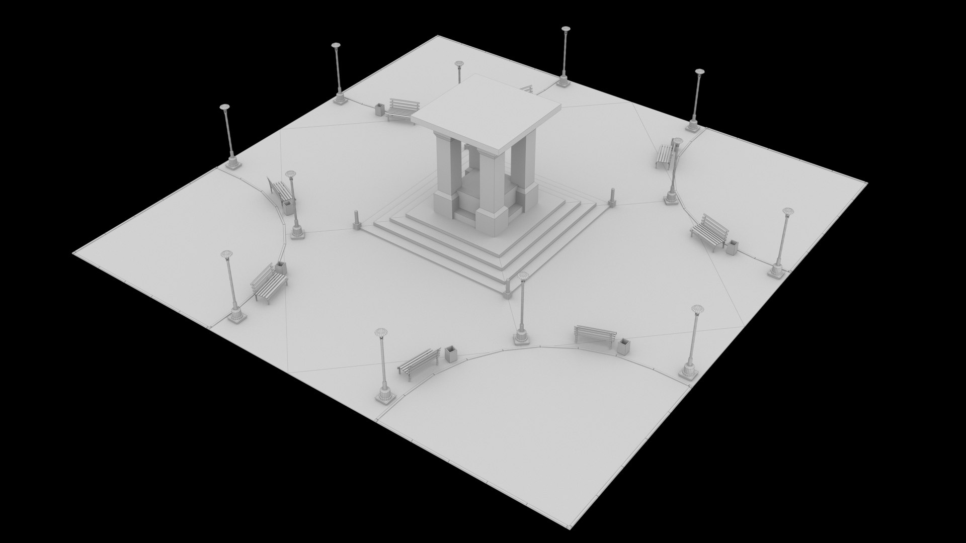 3D Memorial Model - TurboSquid 2142278
