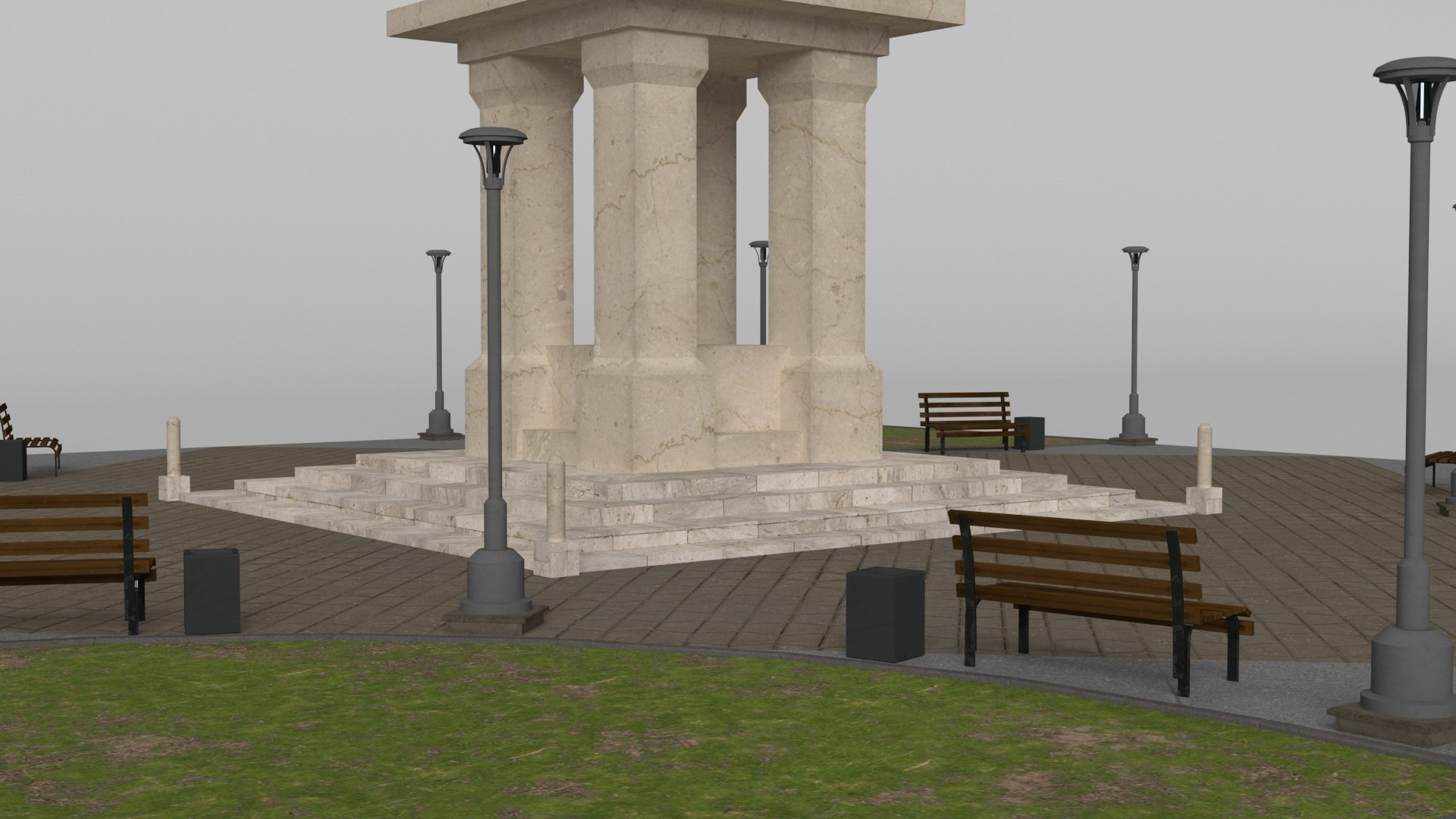 3D Memorial Model - TurboSquid 2142278