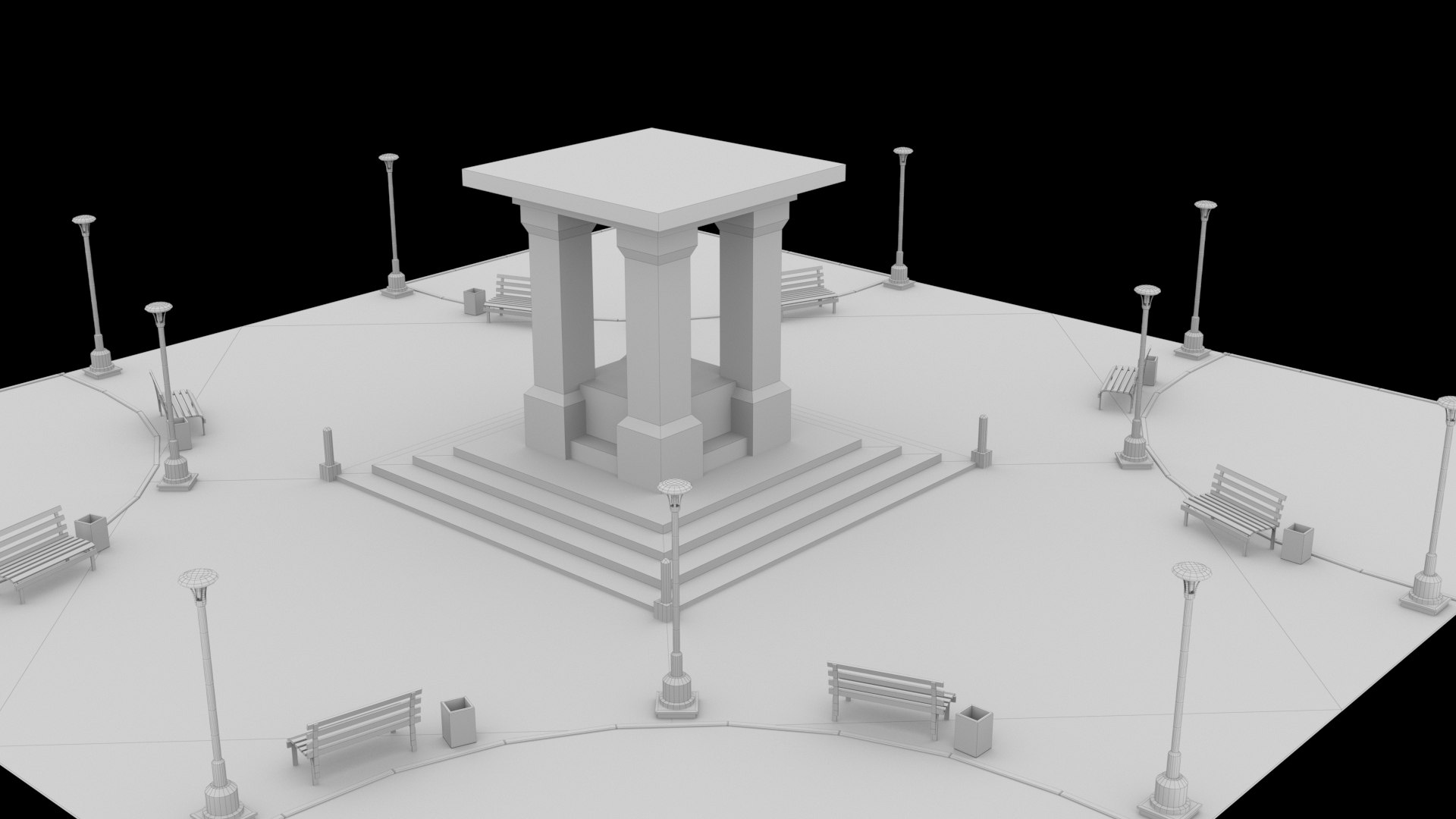 3D Memorial Model - TurboSquid 2142278