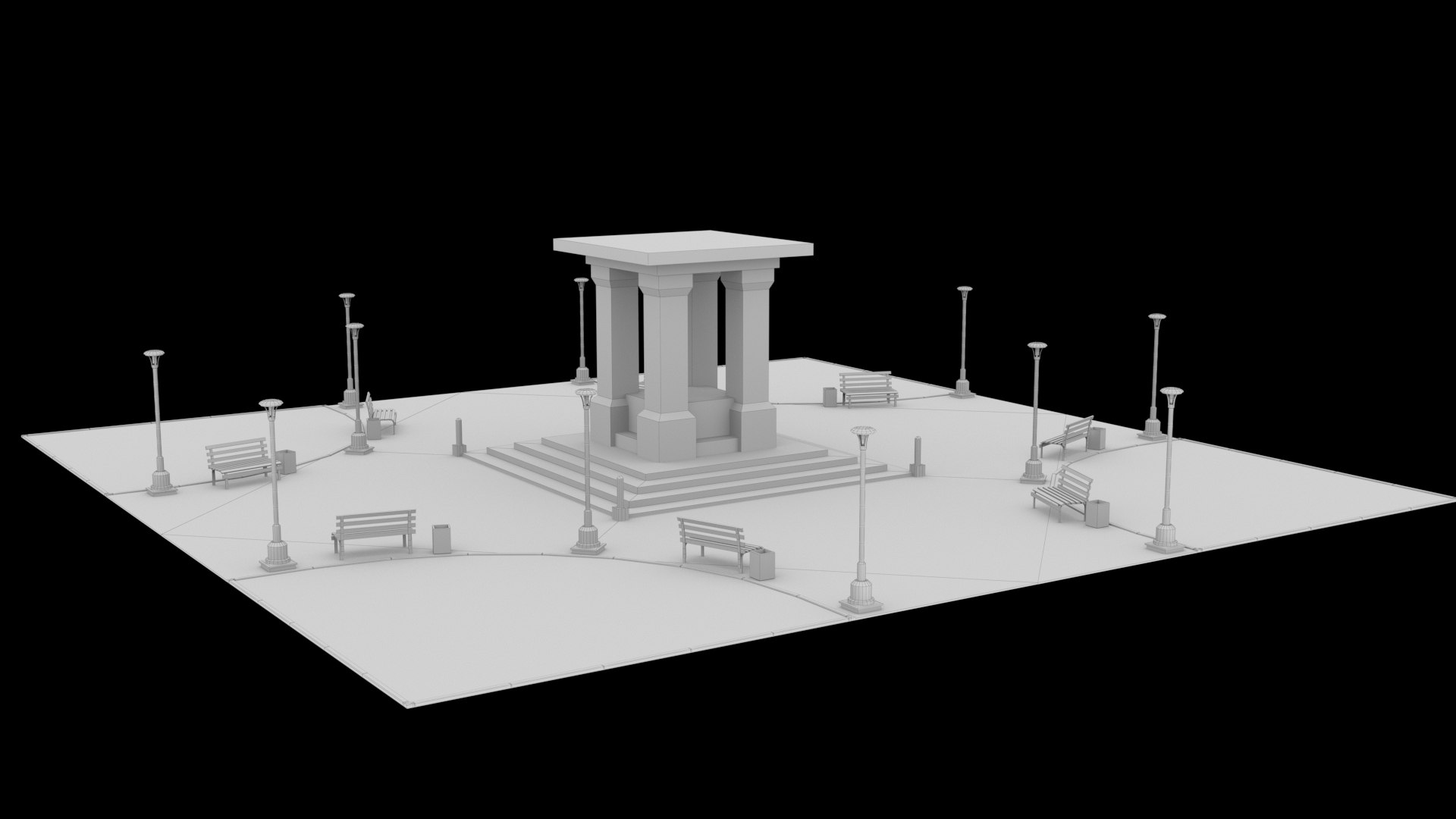 3D Memorial Model - TurboSquid 2142278