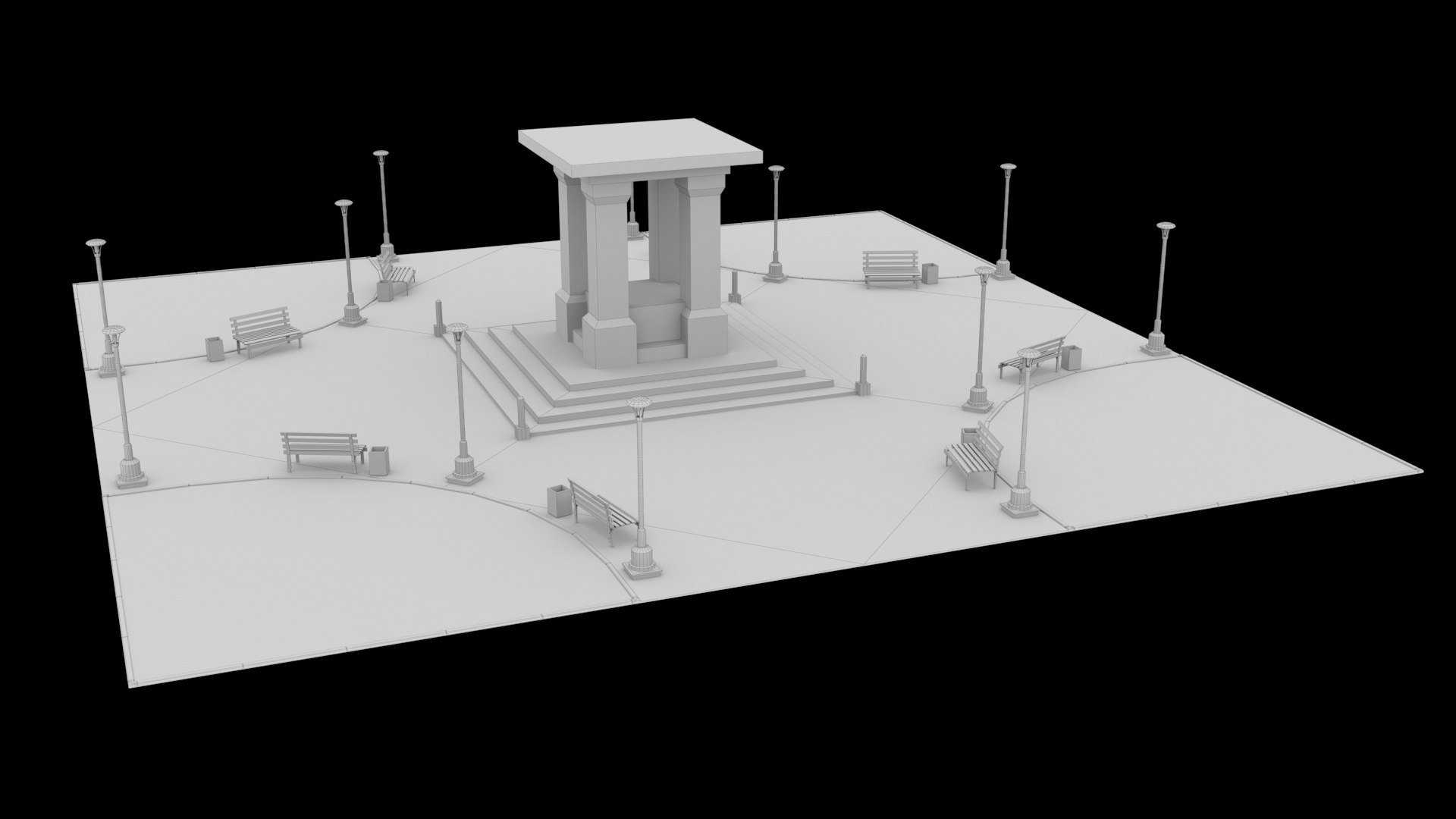 3D Memorial Model - TurboSquid 2142278