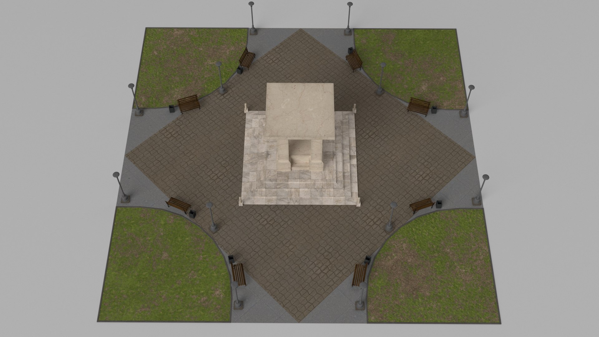 3D Memorial Model - TurboSquid 2142278