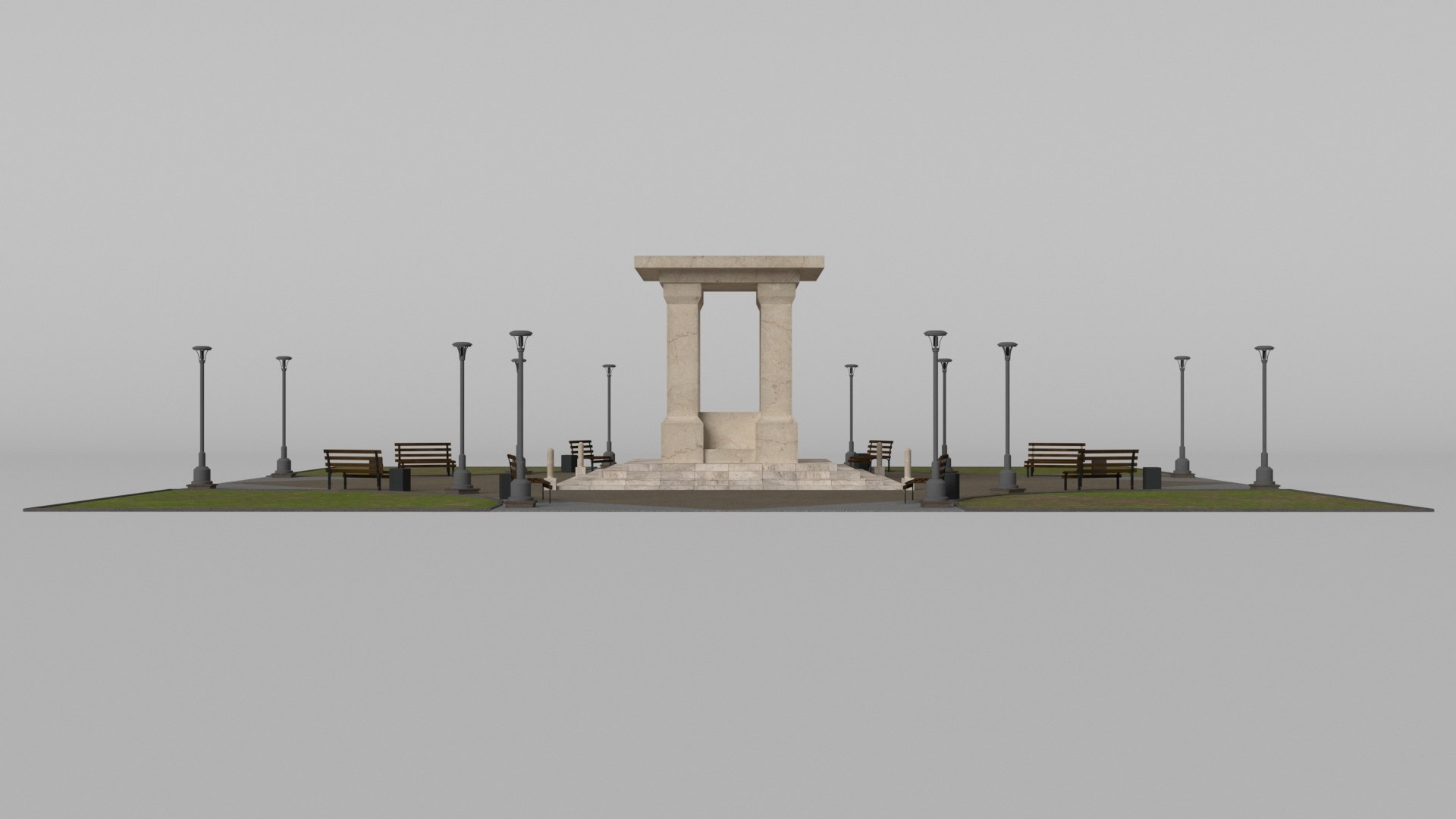3D Memorial Model - TurboSquid 2142278