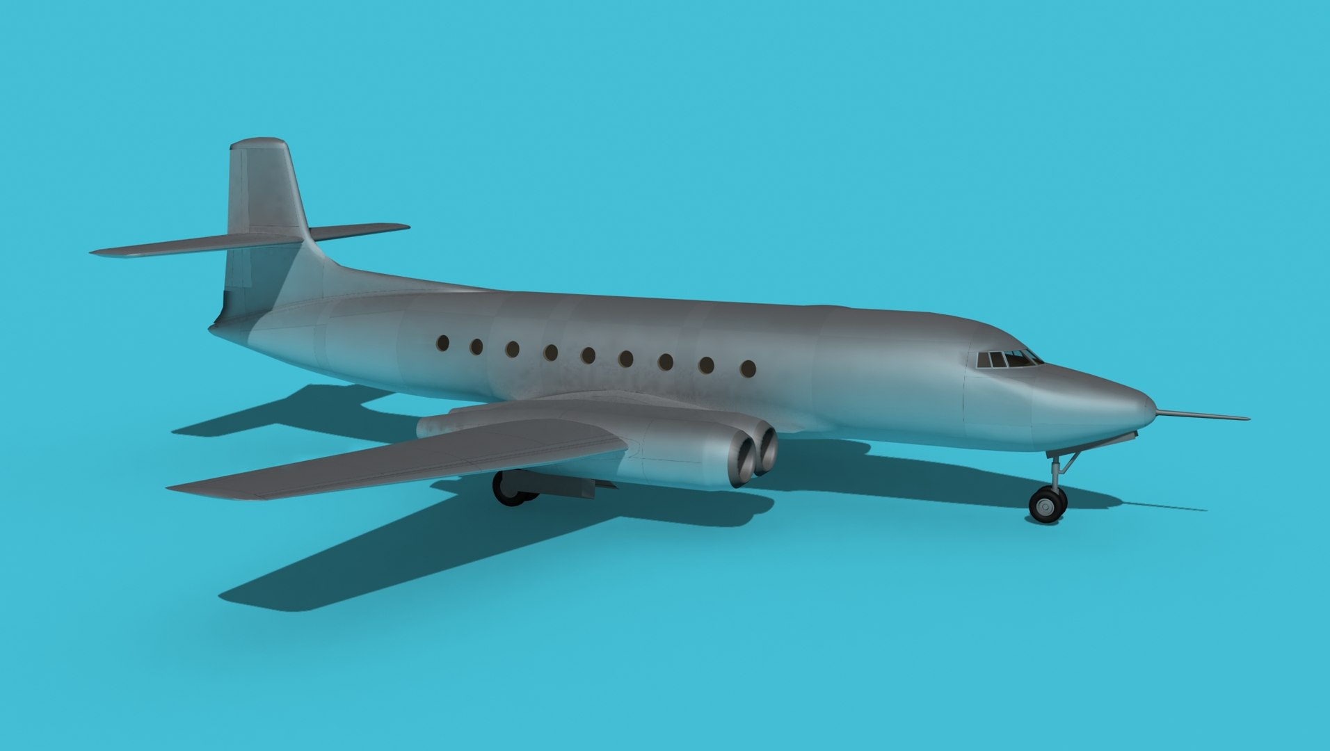 Avro Canada C-102 Jetliner V00 3D Model - TurboSquid 1912383