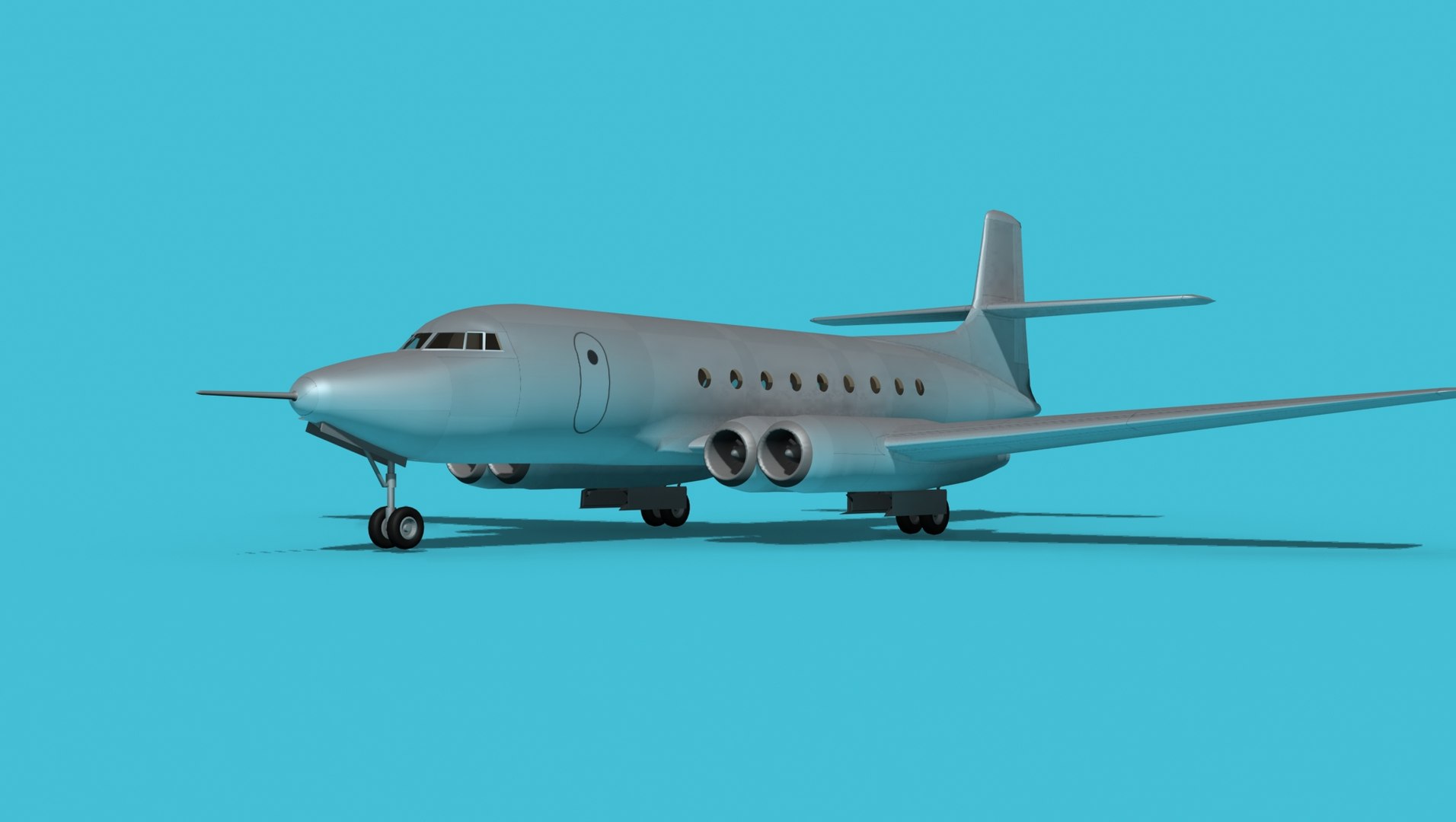 Avro Canada C-102 Jetliner V00 3D Model - TurboSquid 1912383