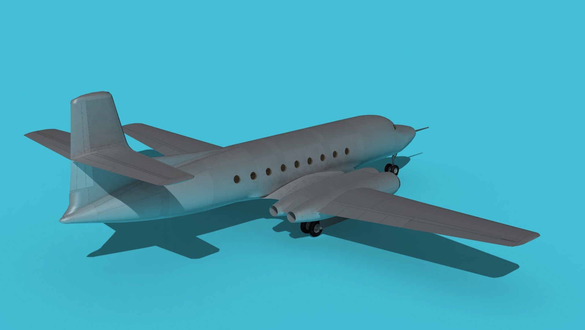 Avro Canada C-102 Jetliner V00 3D Model - TurboSquid 1912383