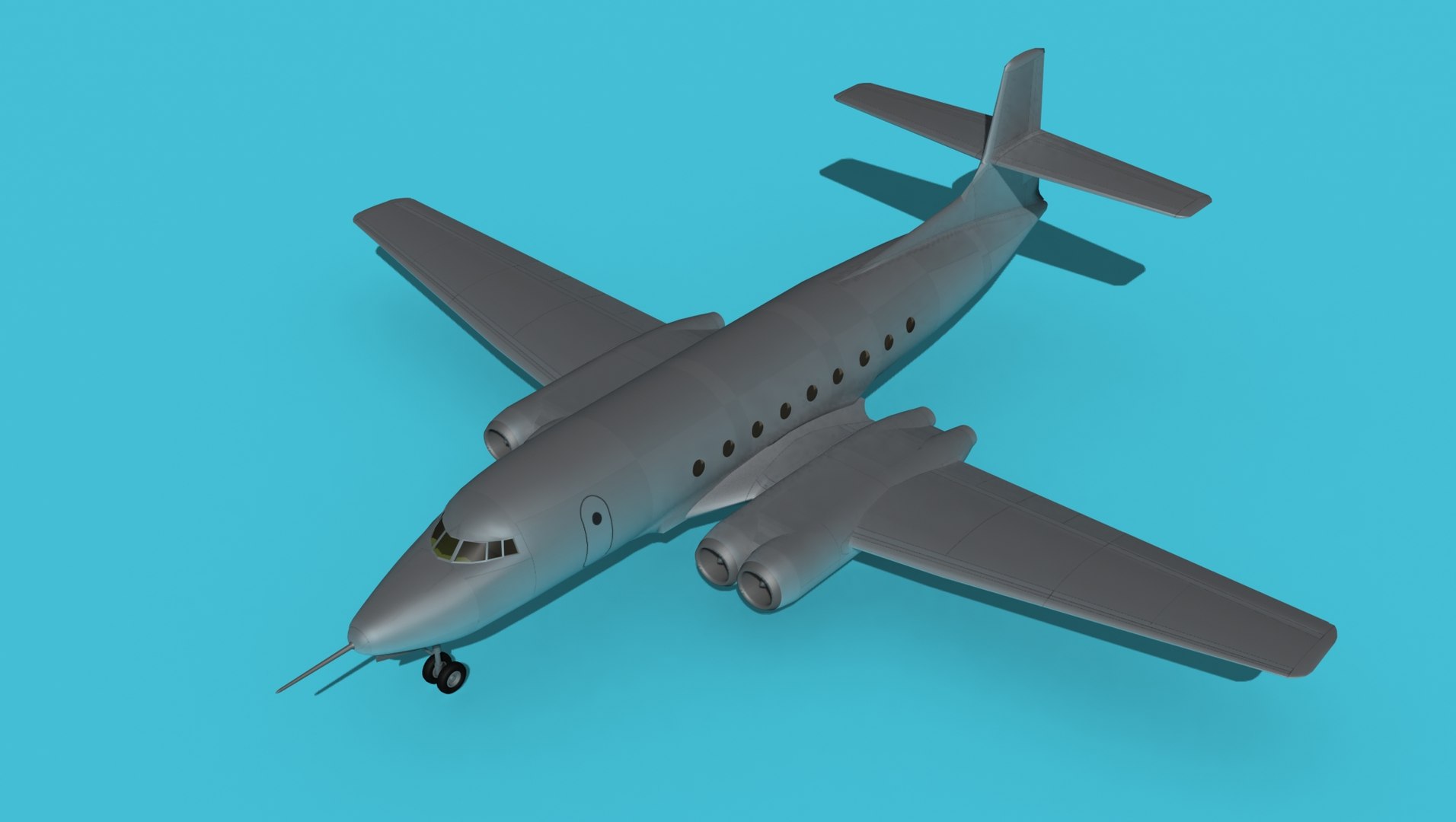Avro Canada C-102 Jetliner V00 3D Model - TurboSquid 1912383