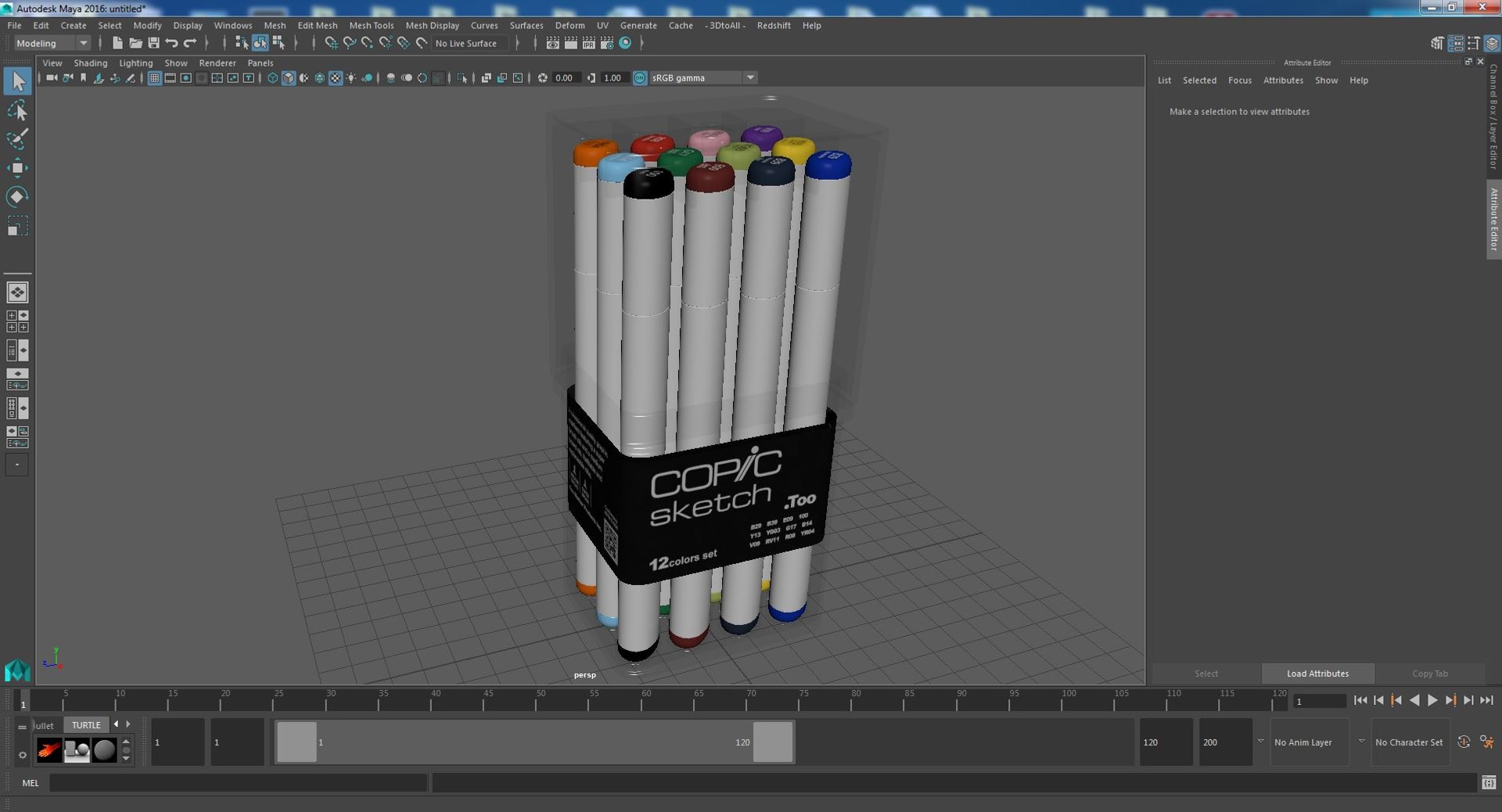 3D model Sketch Marker 12 Pack - TurboSquid 1864964