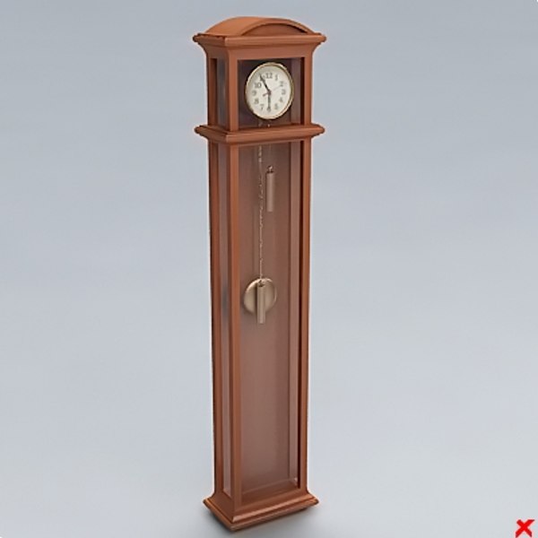 clock hall 3d model