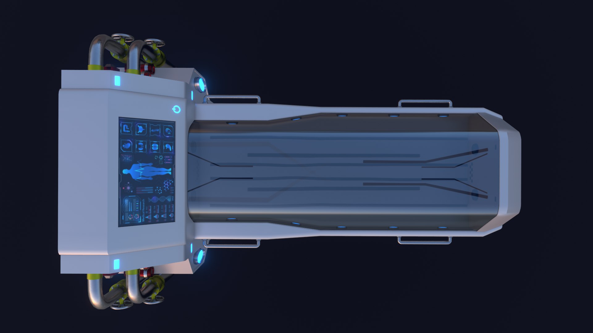 Sci-Fi Cryopod 3D Model - TurboSquid 2050992