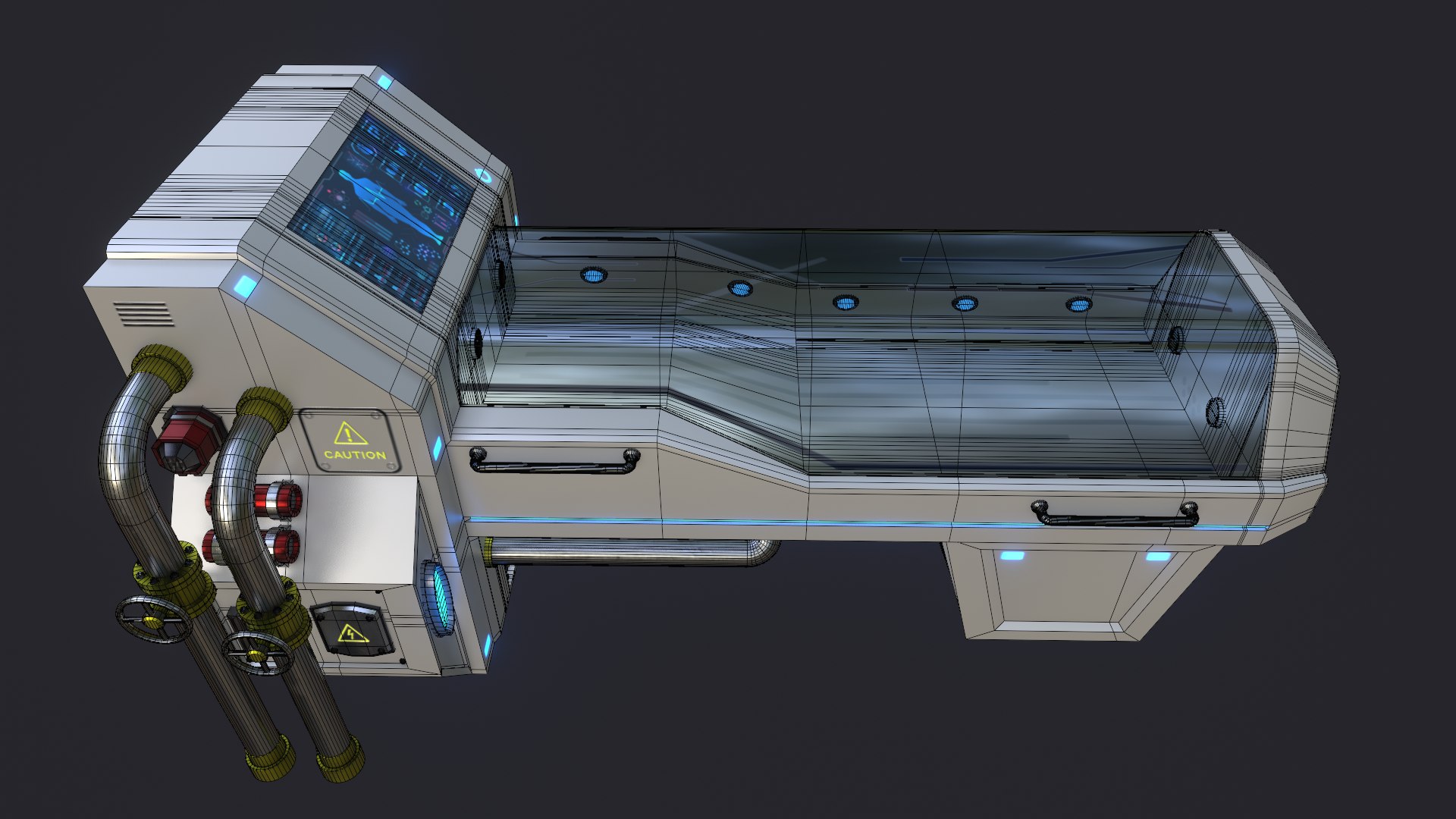 Sci-Fi Cryopod 3D Model - TurboSquid 2050992