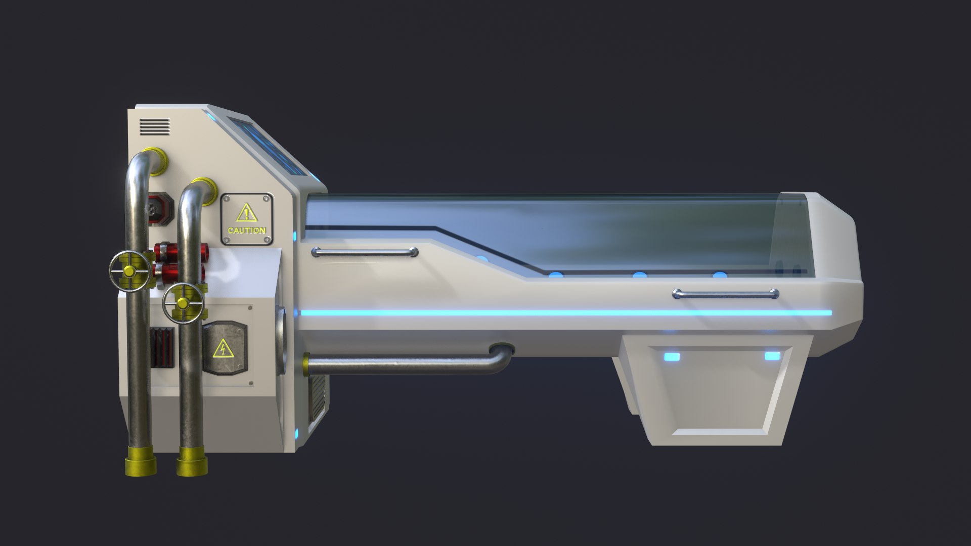 Sci-Fi Cryopod 3D Model - TurboSquid 2050992