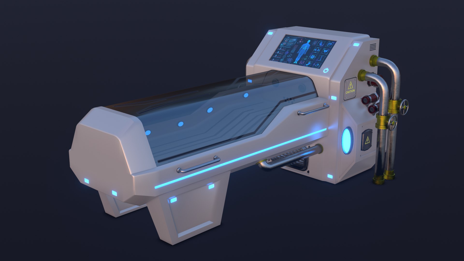 Sci-Fi Cryopod 3D Model - TurboSquid 2050992