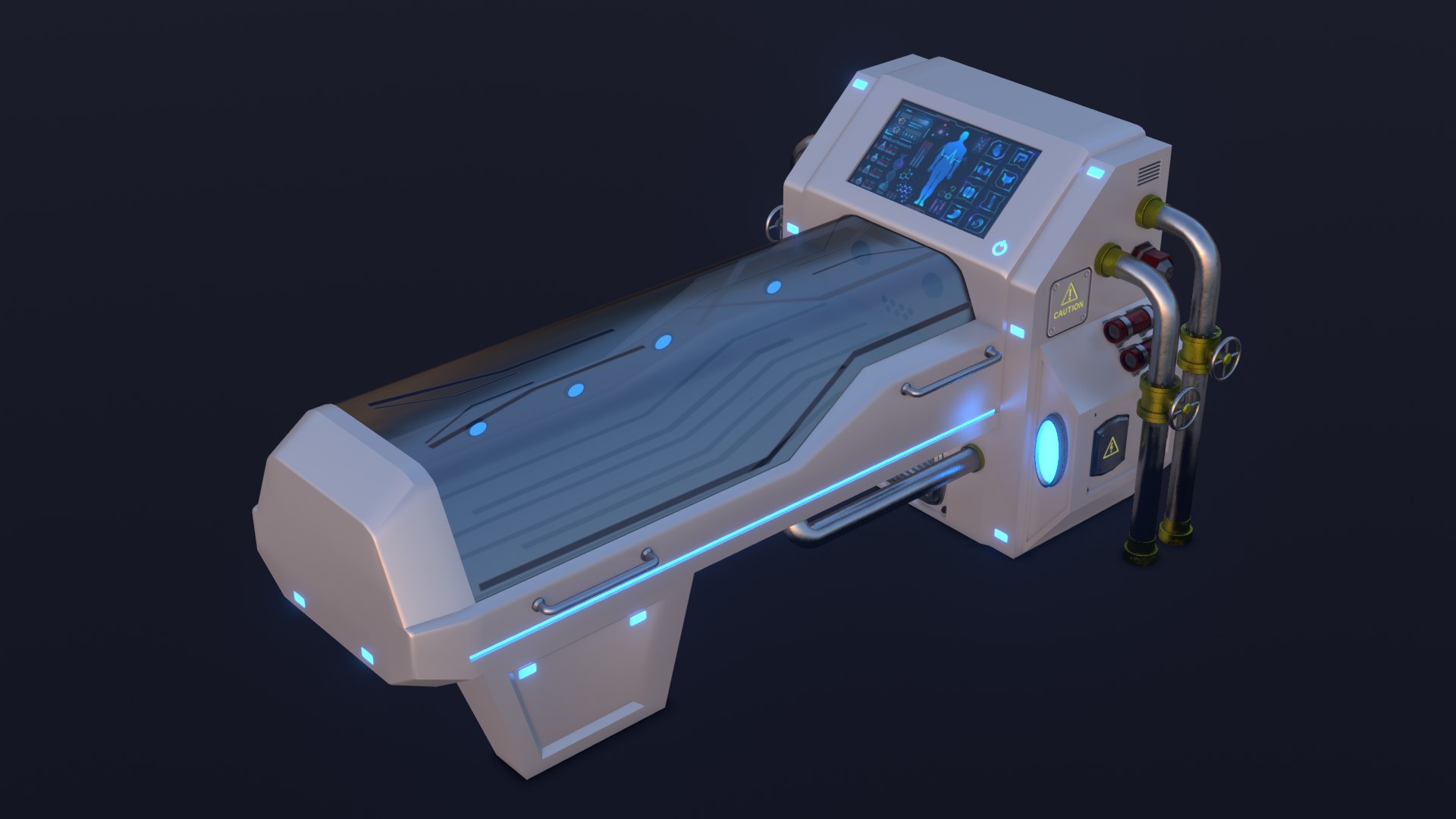 Sci-Fi Cryopod 3D Model - TurboSquid 2050992