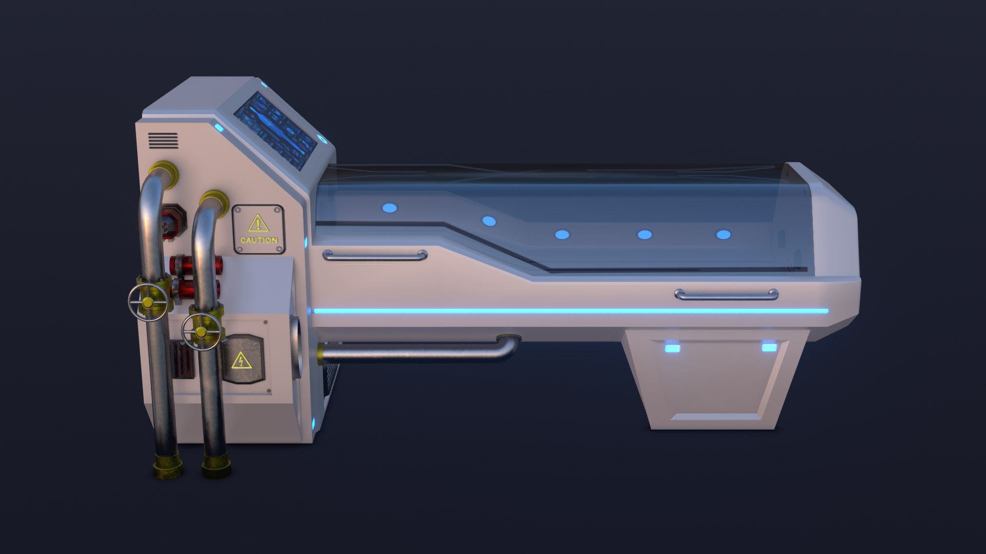 Sci-Fi Cryopod 3D Model - TurboSquid 2050992