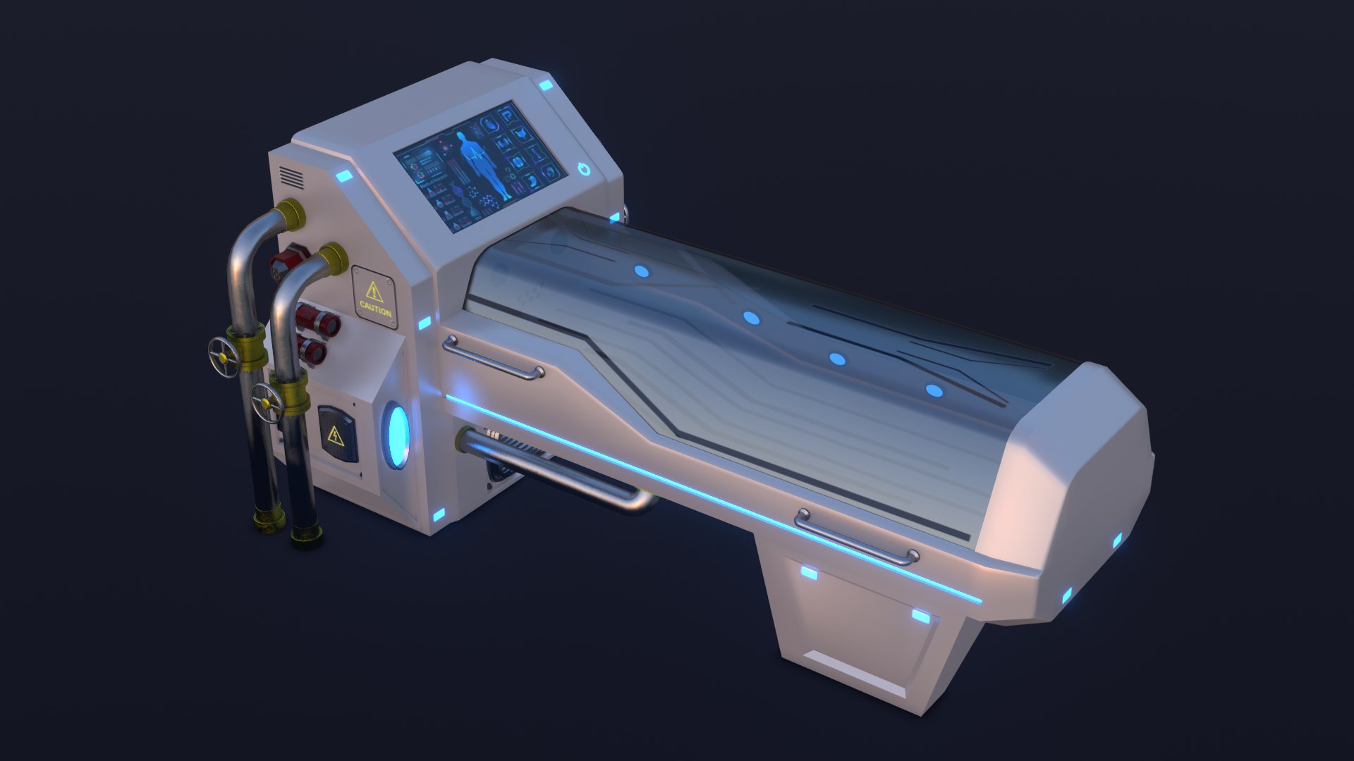 Sci-Fi Cryopod 3D Model - TurboSquid 2050992