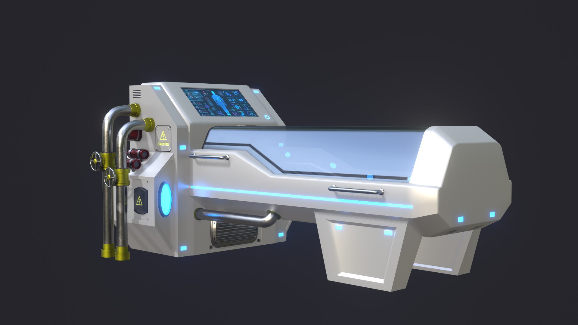 Sci-Fi Cryopod 3D Model - TurboSquid 2050992