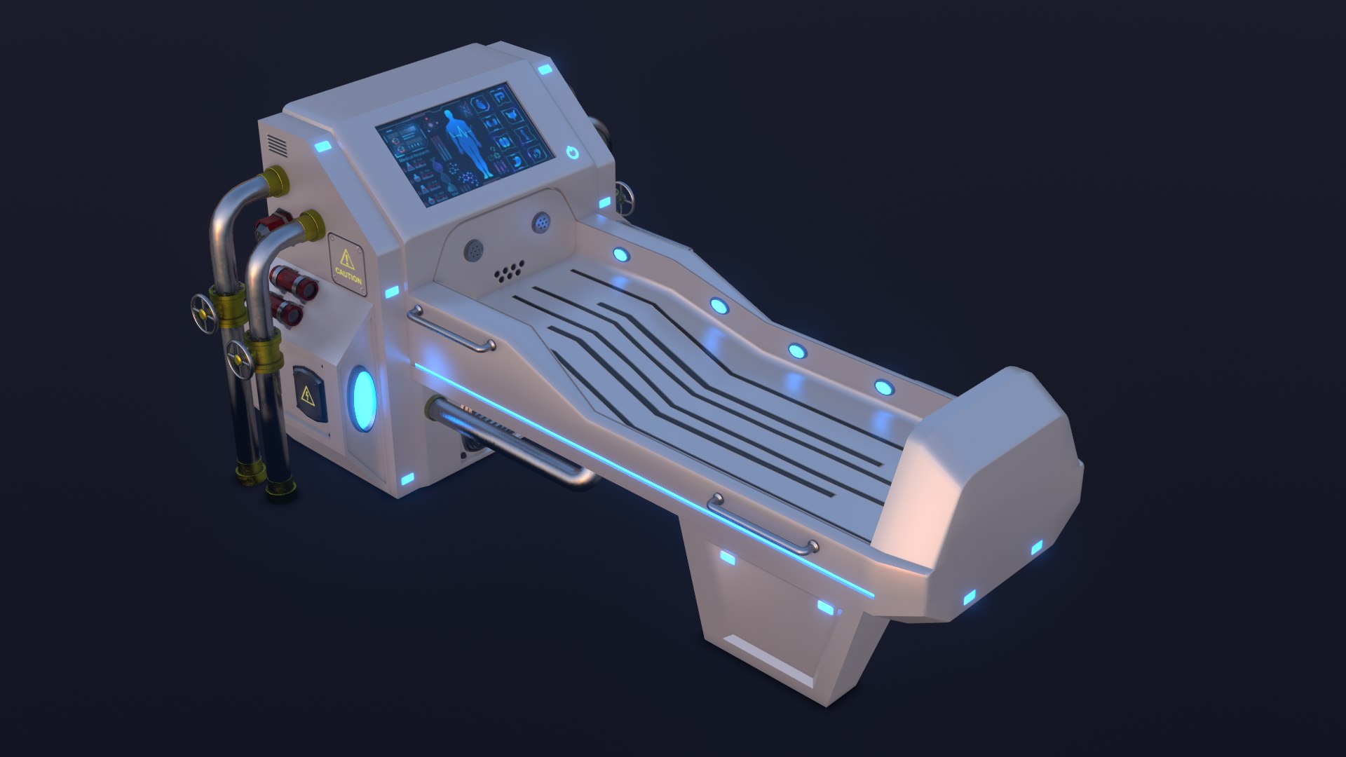 Sci-Fi Cryopod 3D Model - TurboSquid 2050992