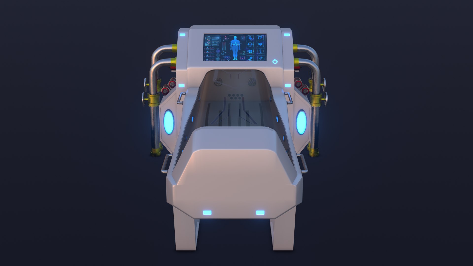 Sci-Fi Cryopod 3D Model - TurboSquid 2050992