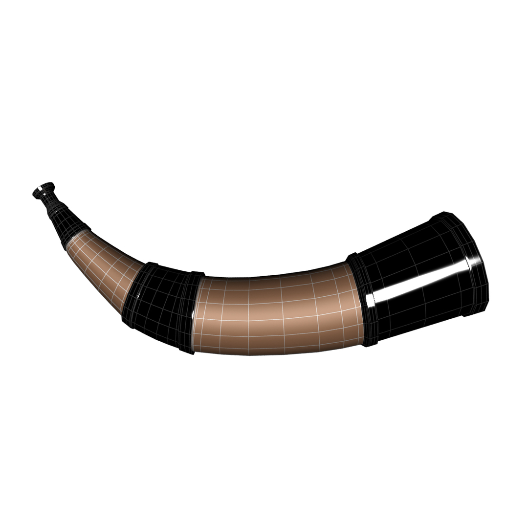3d model warhorn horn