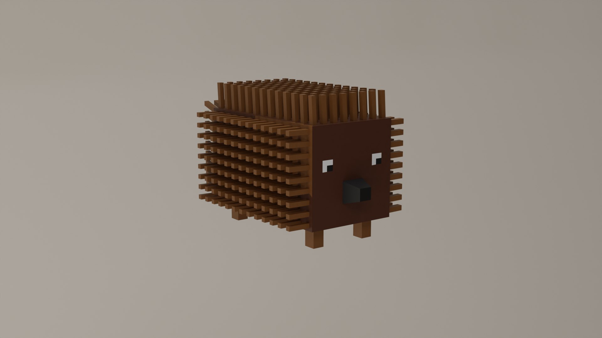 Voxel Low Polly Animal Hedgehog 3D Model - TurboSquid 2181903