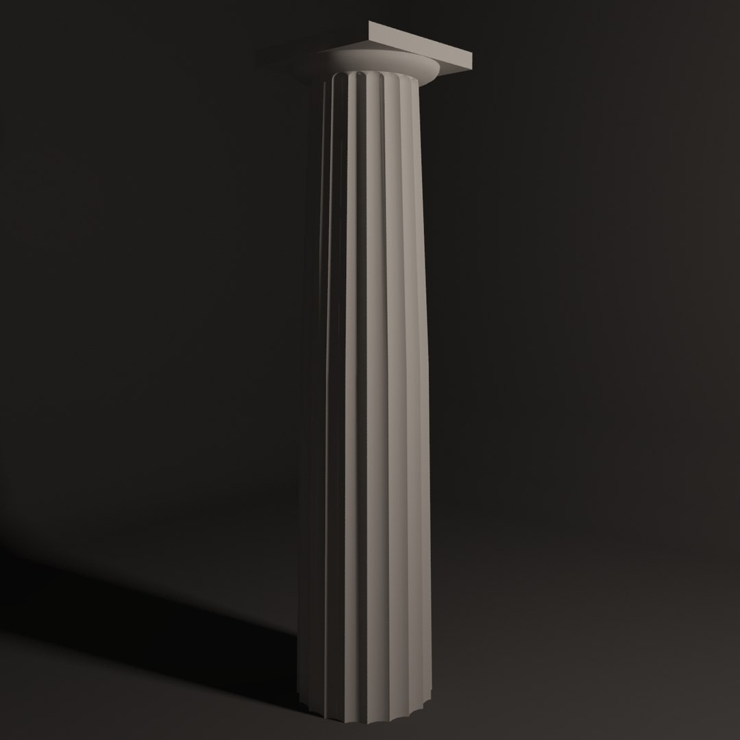 3d Doric Column Model