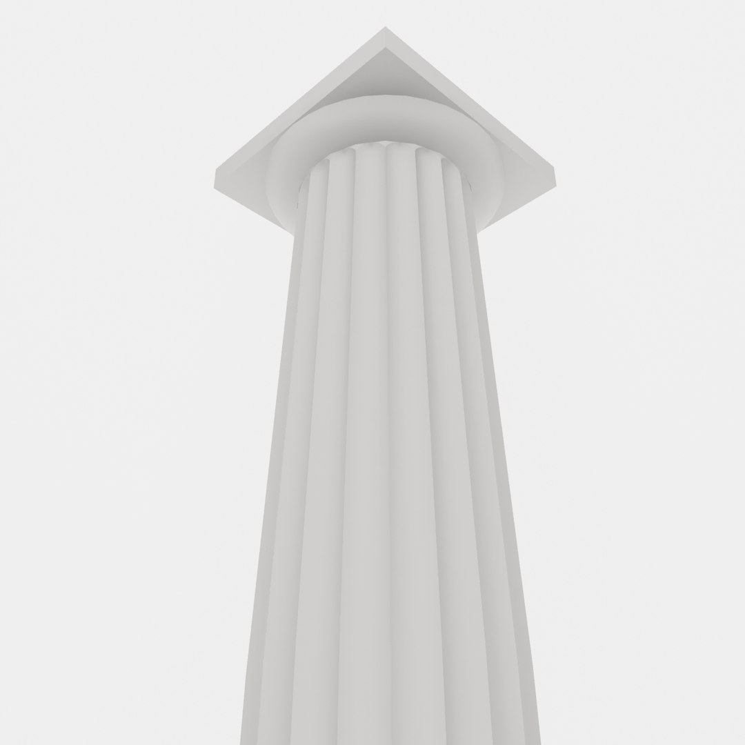 3d Doric Column Model