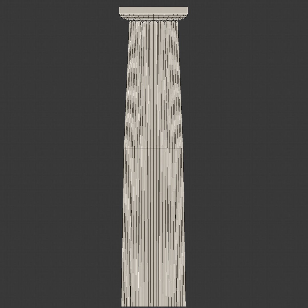 3d Doric Column Model
