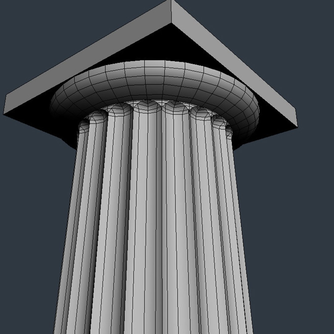 3d Doric Column Model
