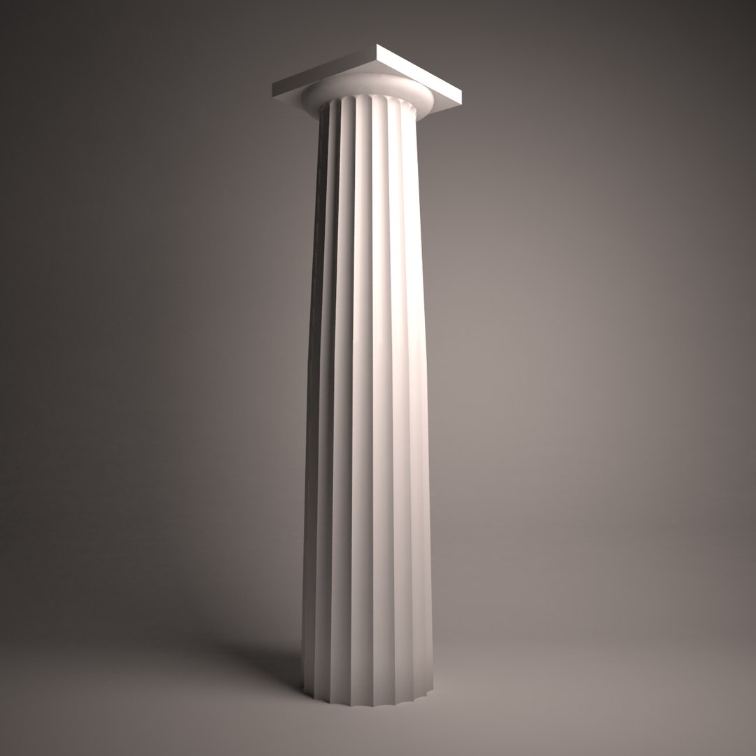 3d Doric Column Model