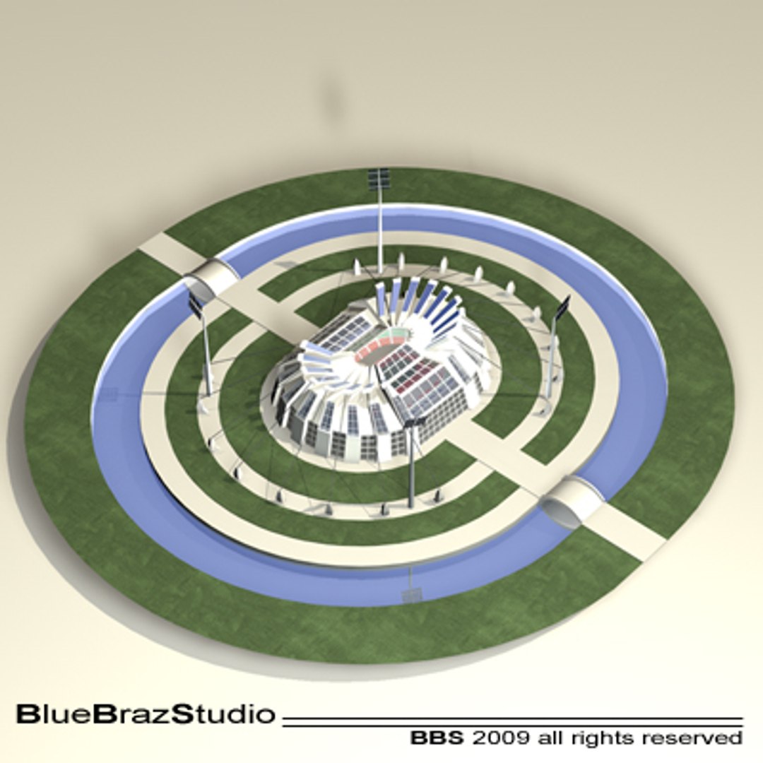 Athletic Stadium 3d Obj