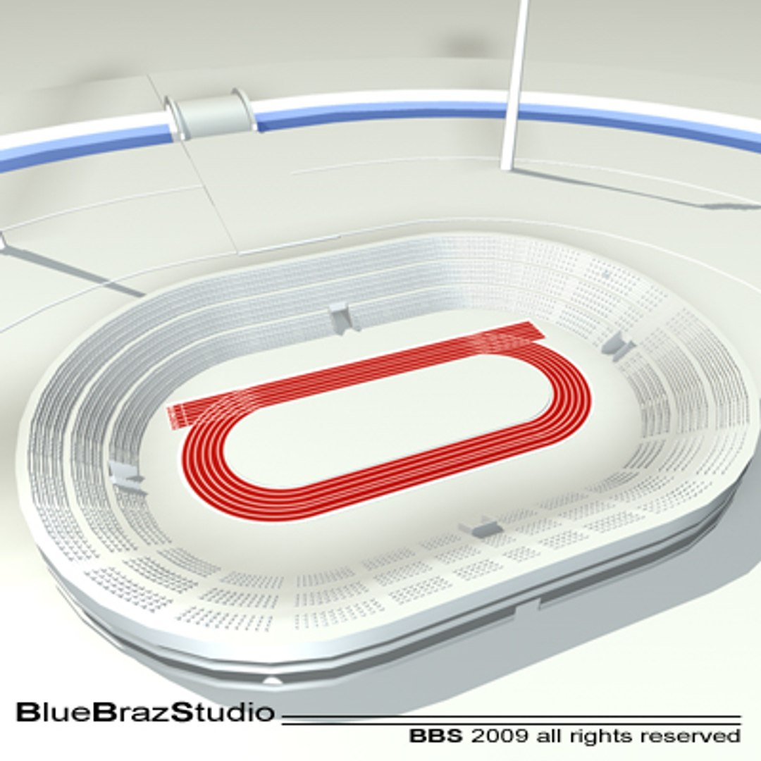 Athletic Stadium 3d Obj