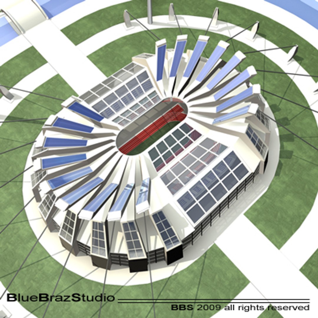 Athletic Stadium 3d Obj