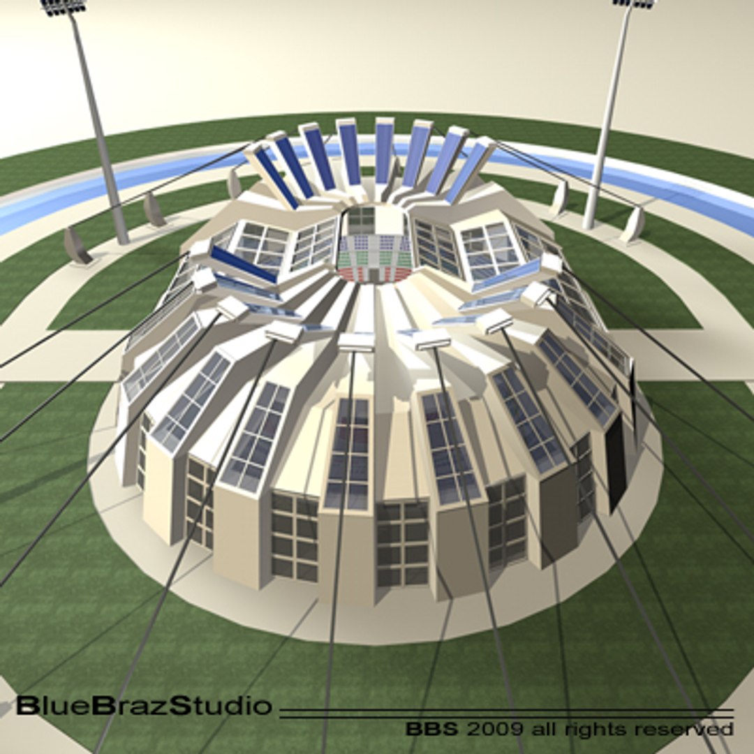 Athletic Stadium 3d Obj