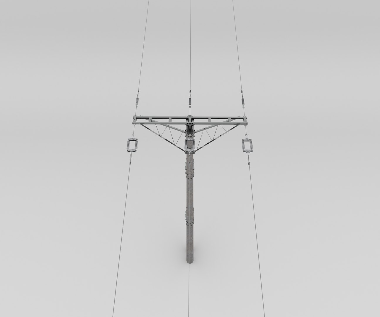 3D Distribution Electric Pole Line Model - TurboSquid 2022026