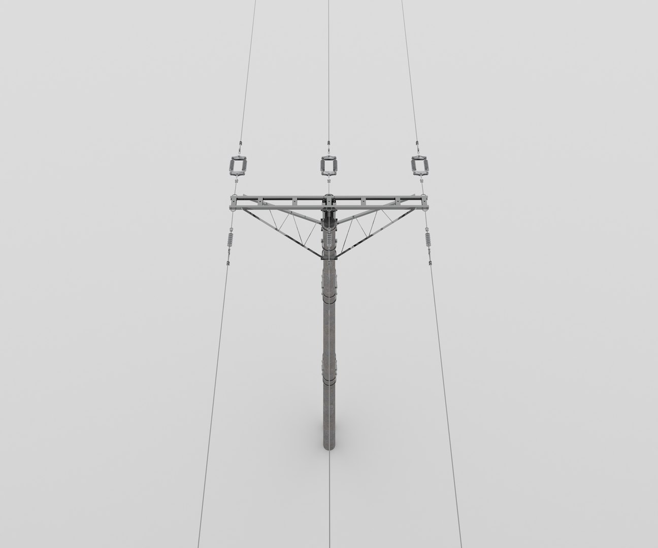 3D Distribution Electric Pole Line Model - TurboSquid 2022026