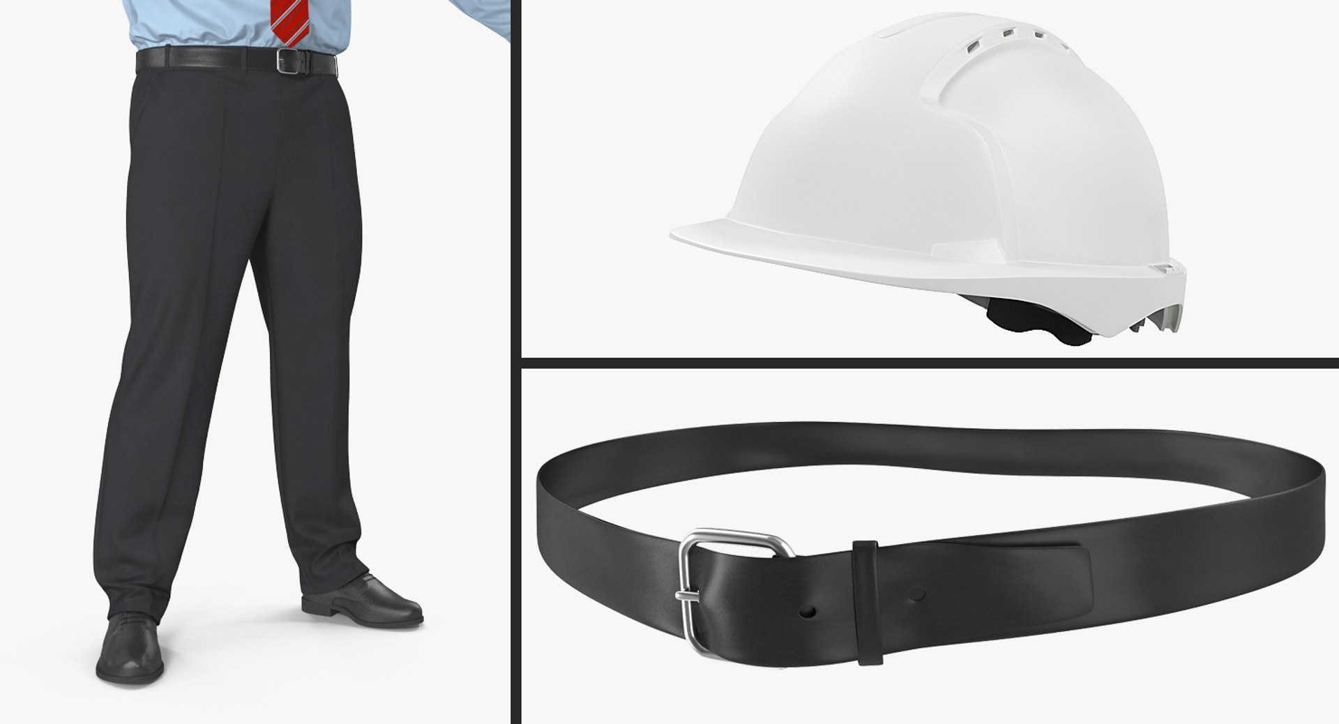 3d Construction Architect Yellow Safety