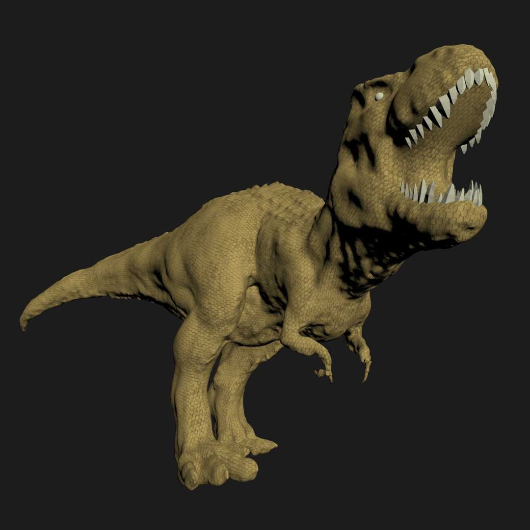 3d t-rex - base
