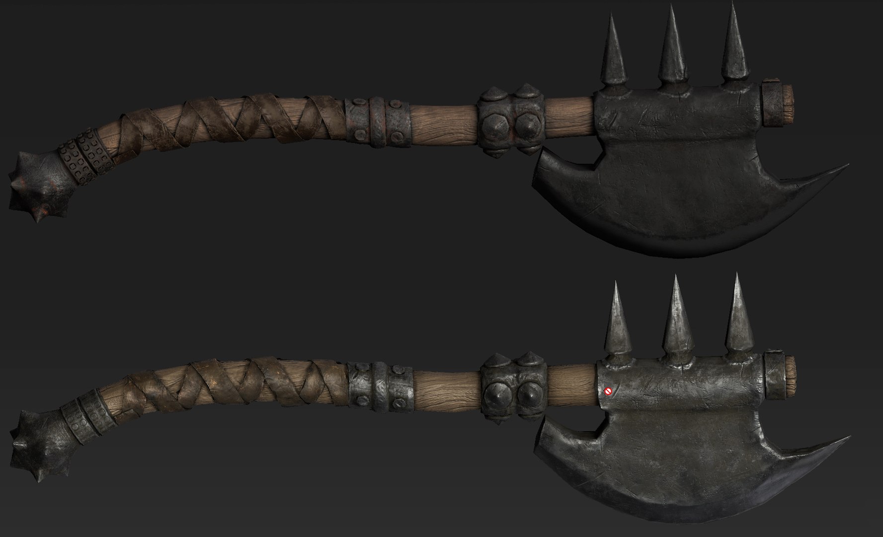 3d battle axe model
